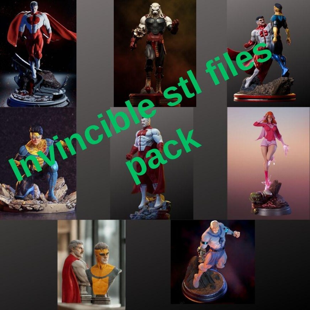 Invincible 3D STL Bundle – 8 Epic Models at Half Price! - Etsy UK