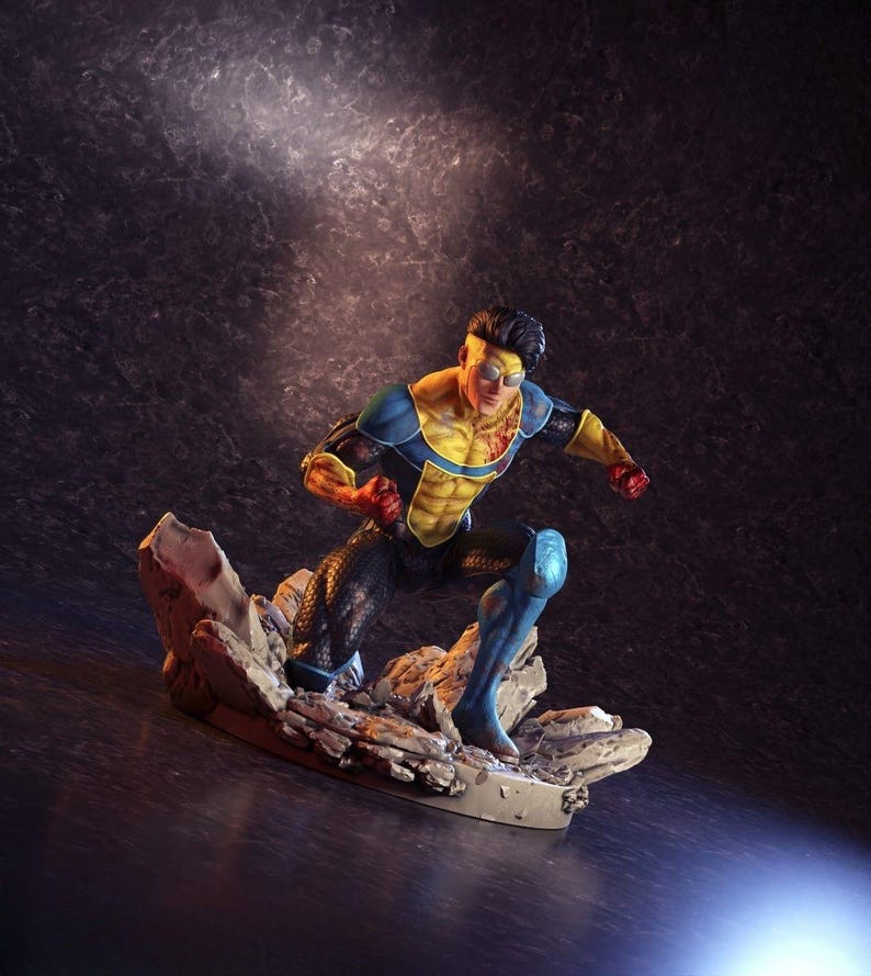 Invincible 3D Printable STL File – Highly Detailed Superhero Model ...