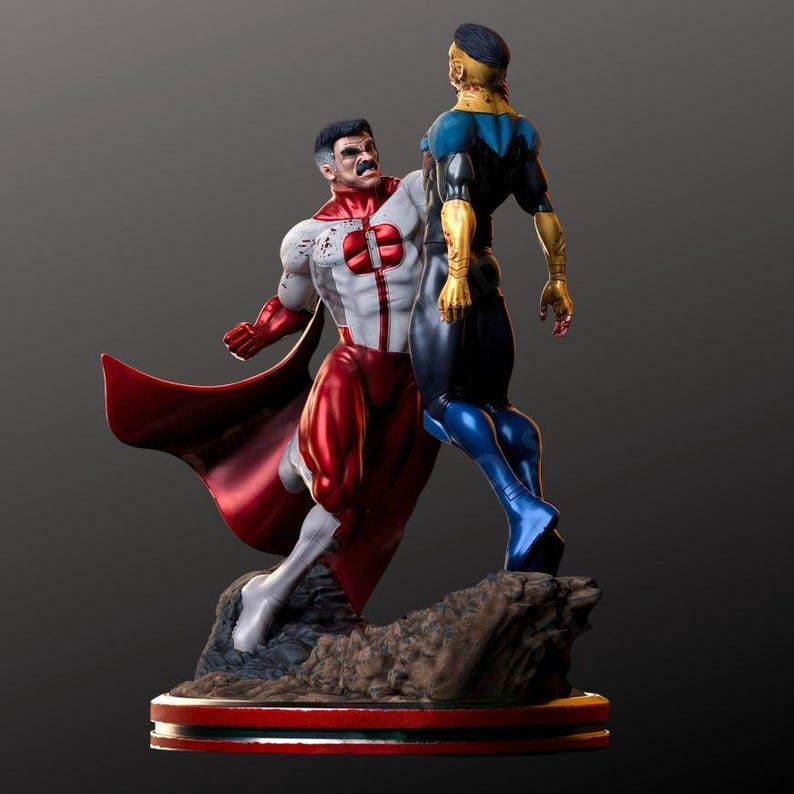 Omni-man Vs Invincible 3D Printable STL File – Epic Battle Scene - Etsy ...