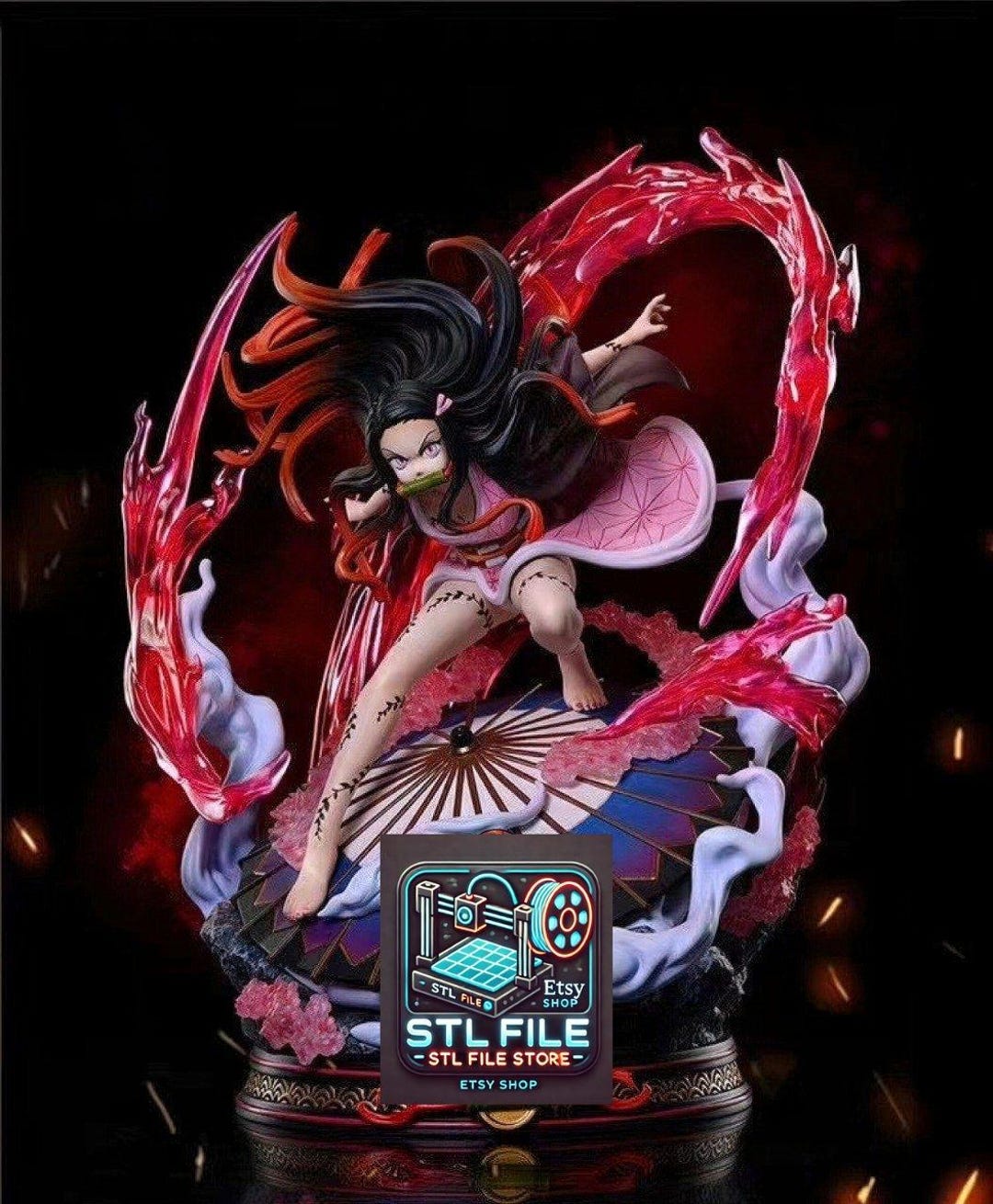 Nezuko Kamado – Demon Slayer 3D Printable STL Figure - Etsy