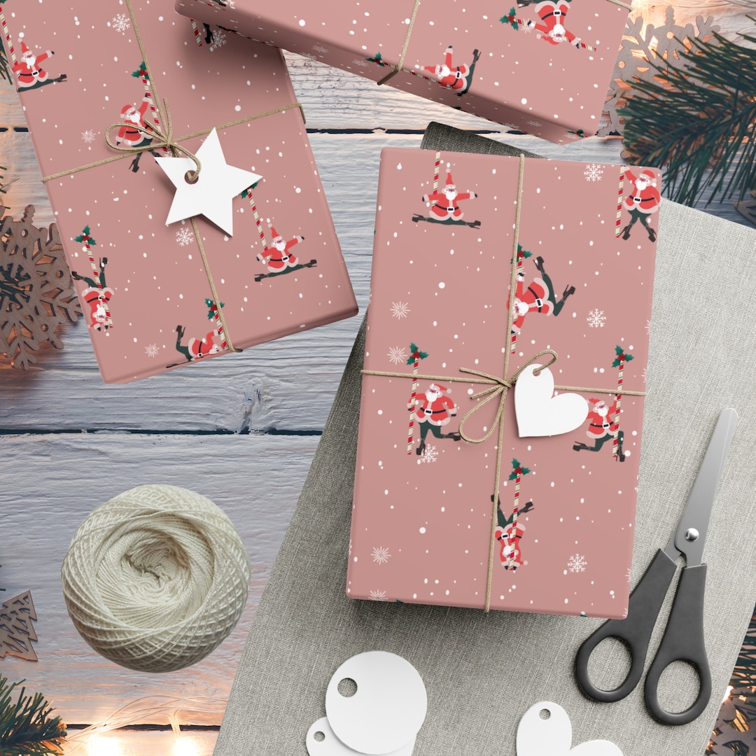 Pole Dancing Gift Wrap Paper Pink Pole Dance Christmas Gift - Etsy