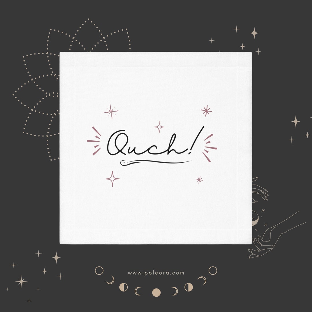 Pole Dance Cleaning Towel 'ouch' Design Pole Dancer - Etsy