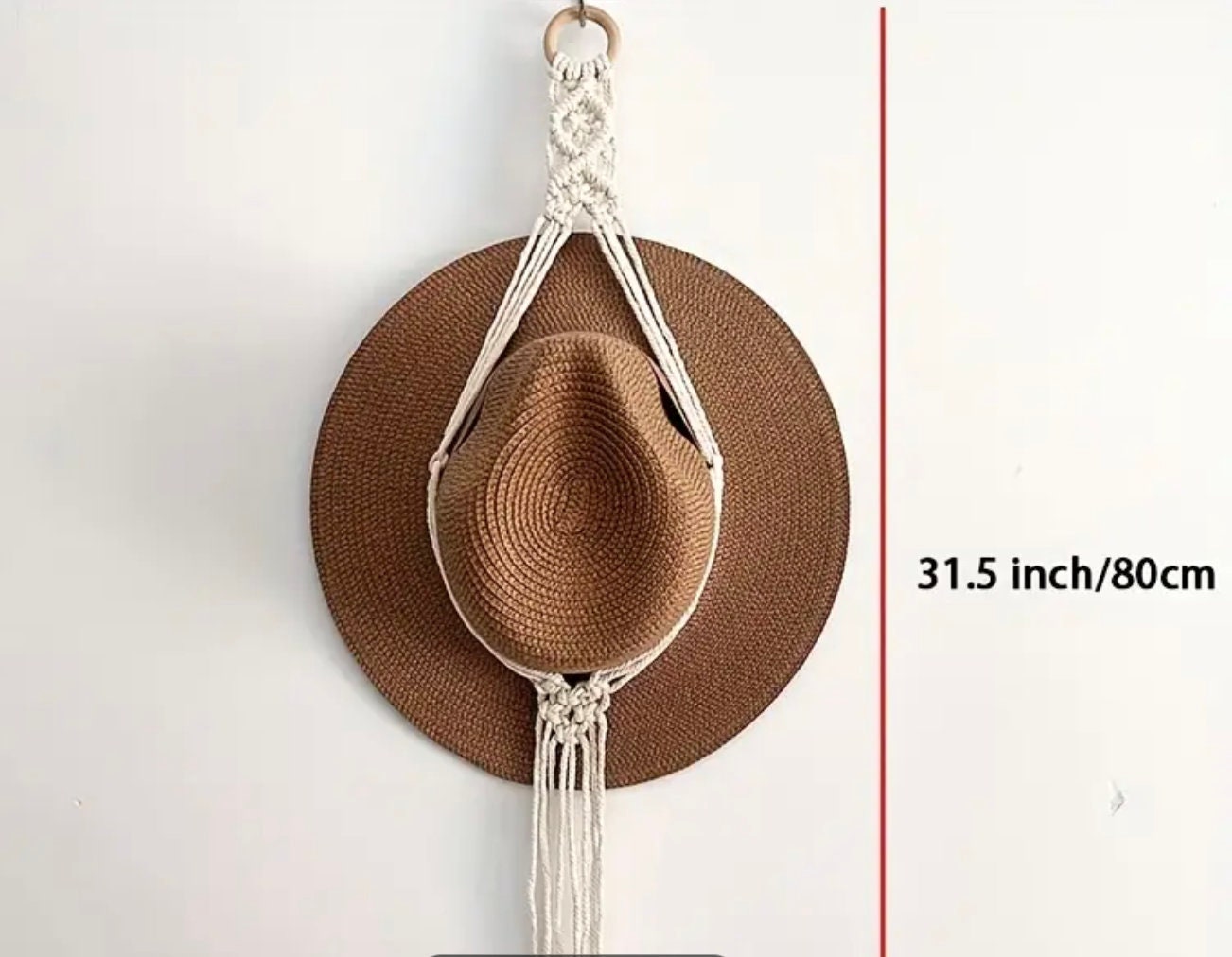 Boho Macrame Hat Rack Wall Cowboy Hat Hanger - Etsy
