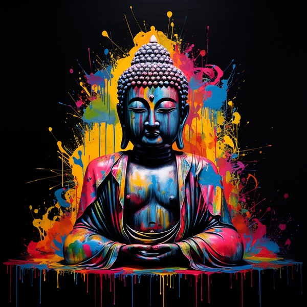 Neon Buddha - Etsy