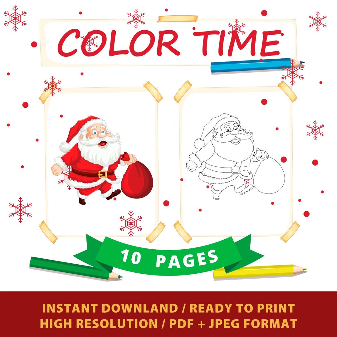 Christmas Themes Coloring Pages for Kids / Christmas Themes Coloring ...