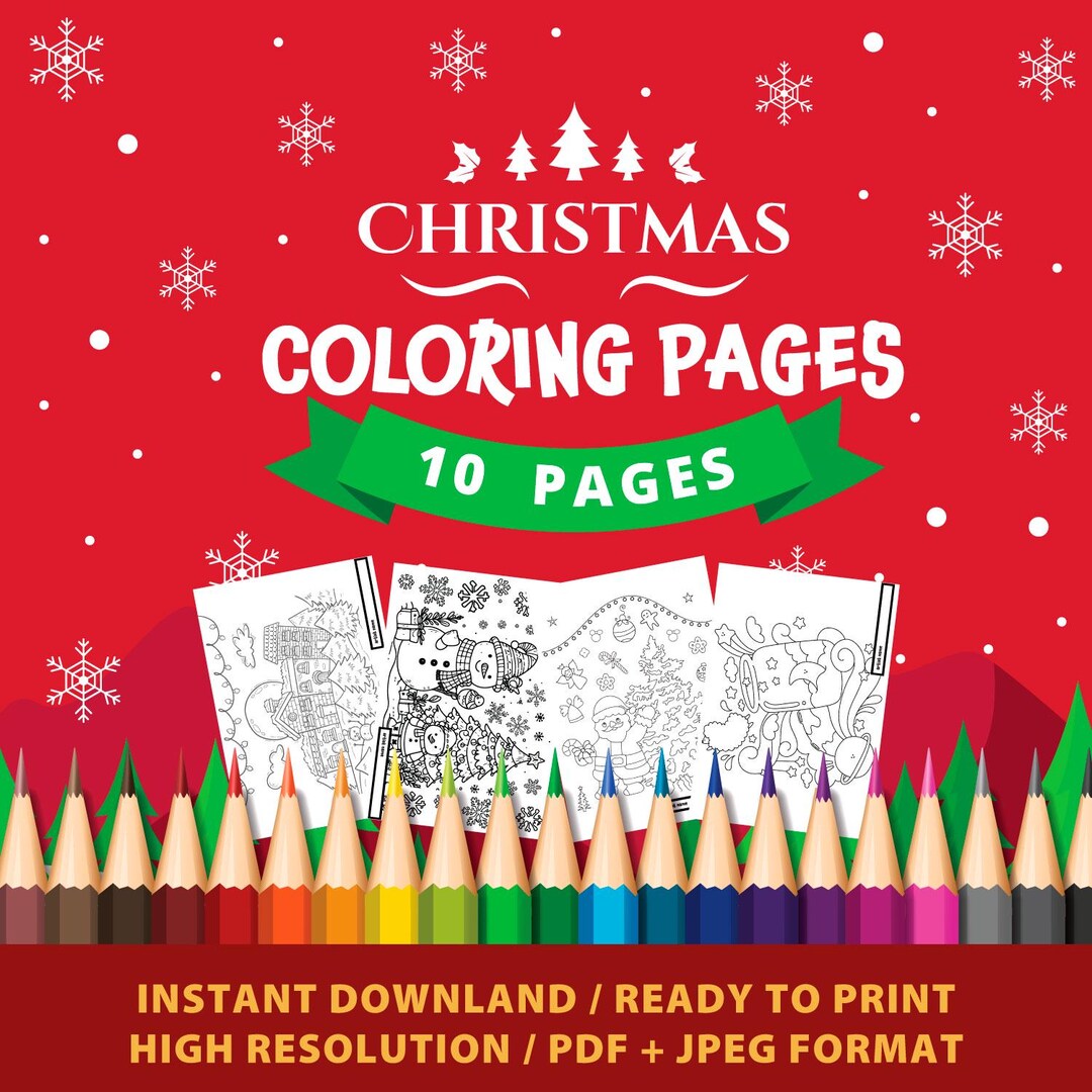 Christmas Themes Coloring Pages for Kids / Christmas Themes Coloring ...