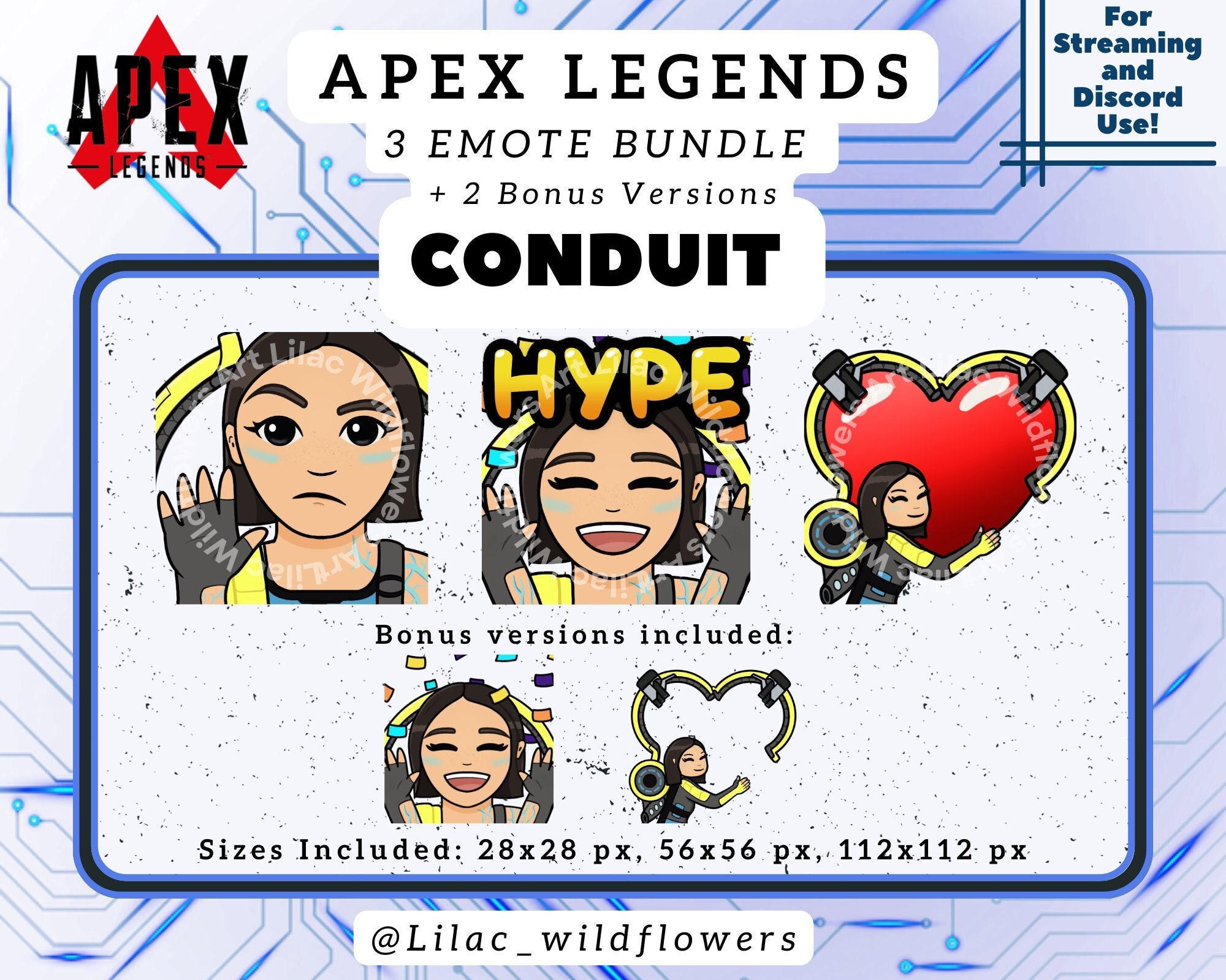Conduit 3 Emote Bundle With 2 Bonus Versions Apex Legends Emotes for ...