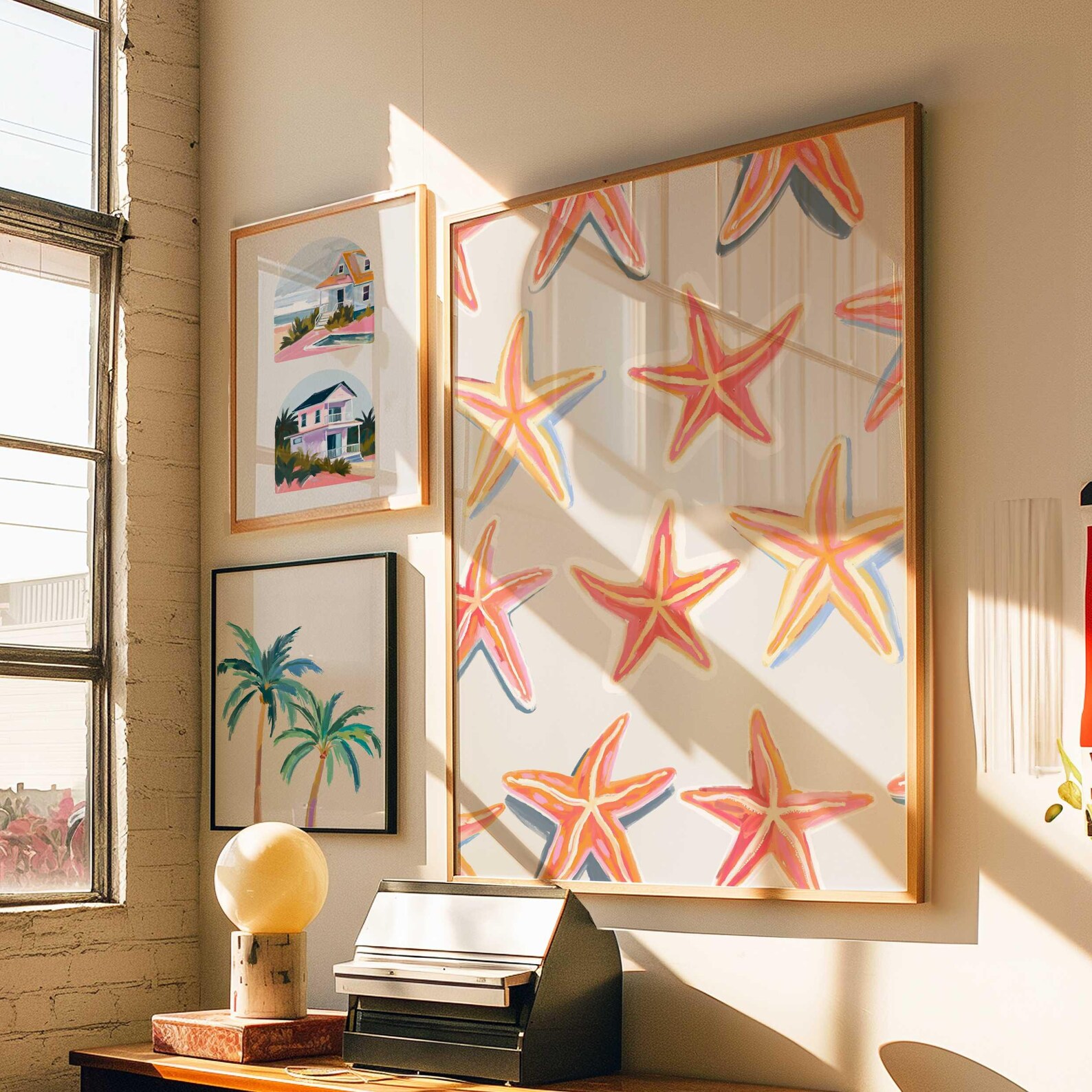 Coastal Print 6pcs Coastal Gallery Wall Summer Wall Art Beachy Print ...