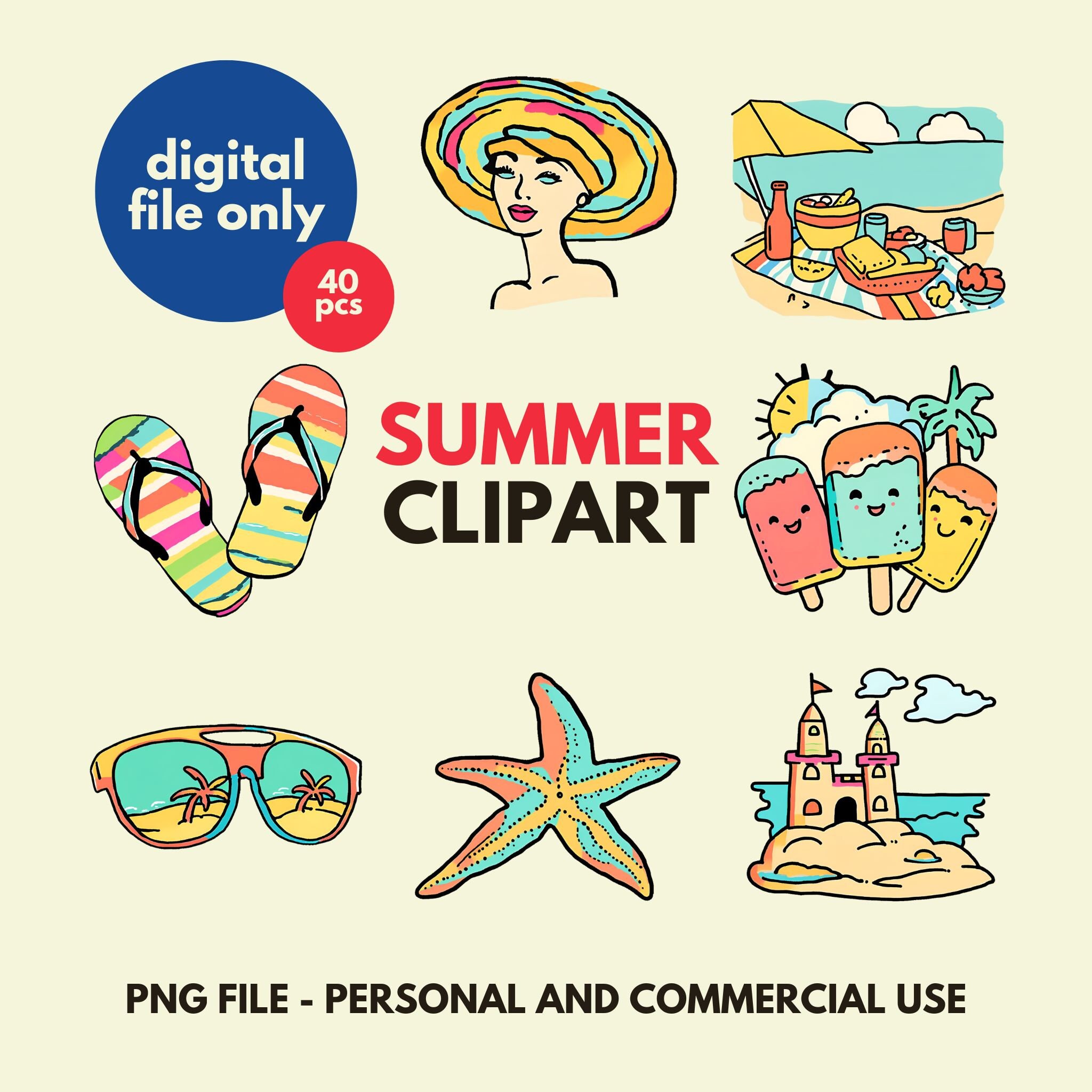 Summer Doodle Png Summer Doodle Clipart Kawaii Doodle Clipart Cute ...