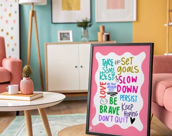 Gentle Reminders Positive Affirmations DIGITAL Print Mental Health ...