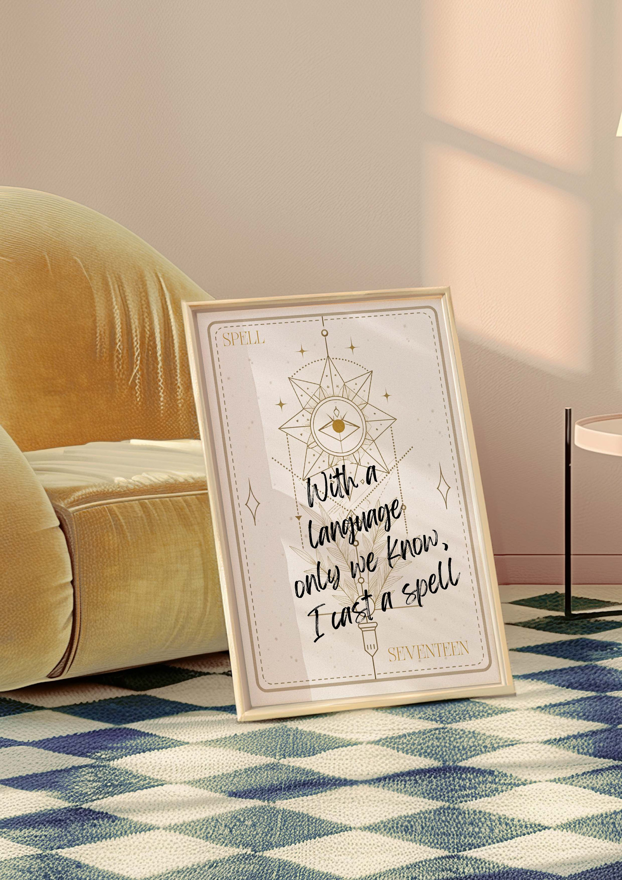 Seventeen Spell Poster Seventeen Poster Kpop Poster Kpop Merch ...