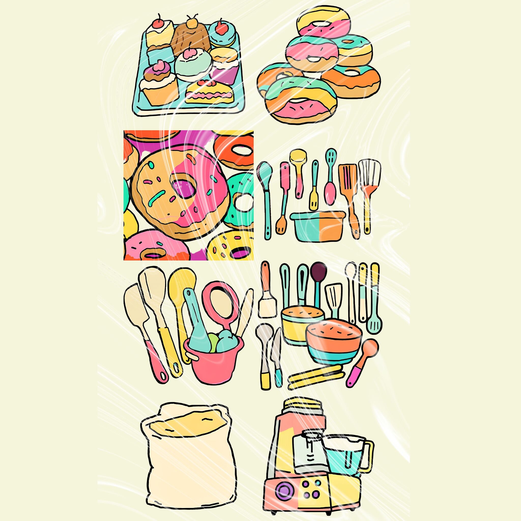Bakery Doodle Png Bakery Doodle Clipart Kawaii Doodle Clipart Cute ...