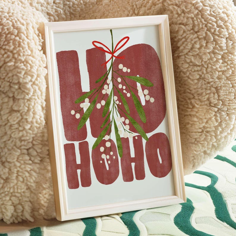 Trendy Christmas Print: Preppy Christmas Aesthetic, Printable Christmas ...