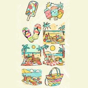 Summer Doodle Png Summer Doodle Clipart Kawaii Doodle Clipart Cute ...