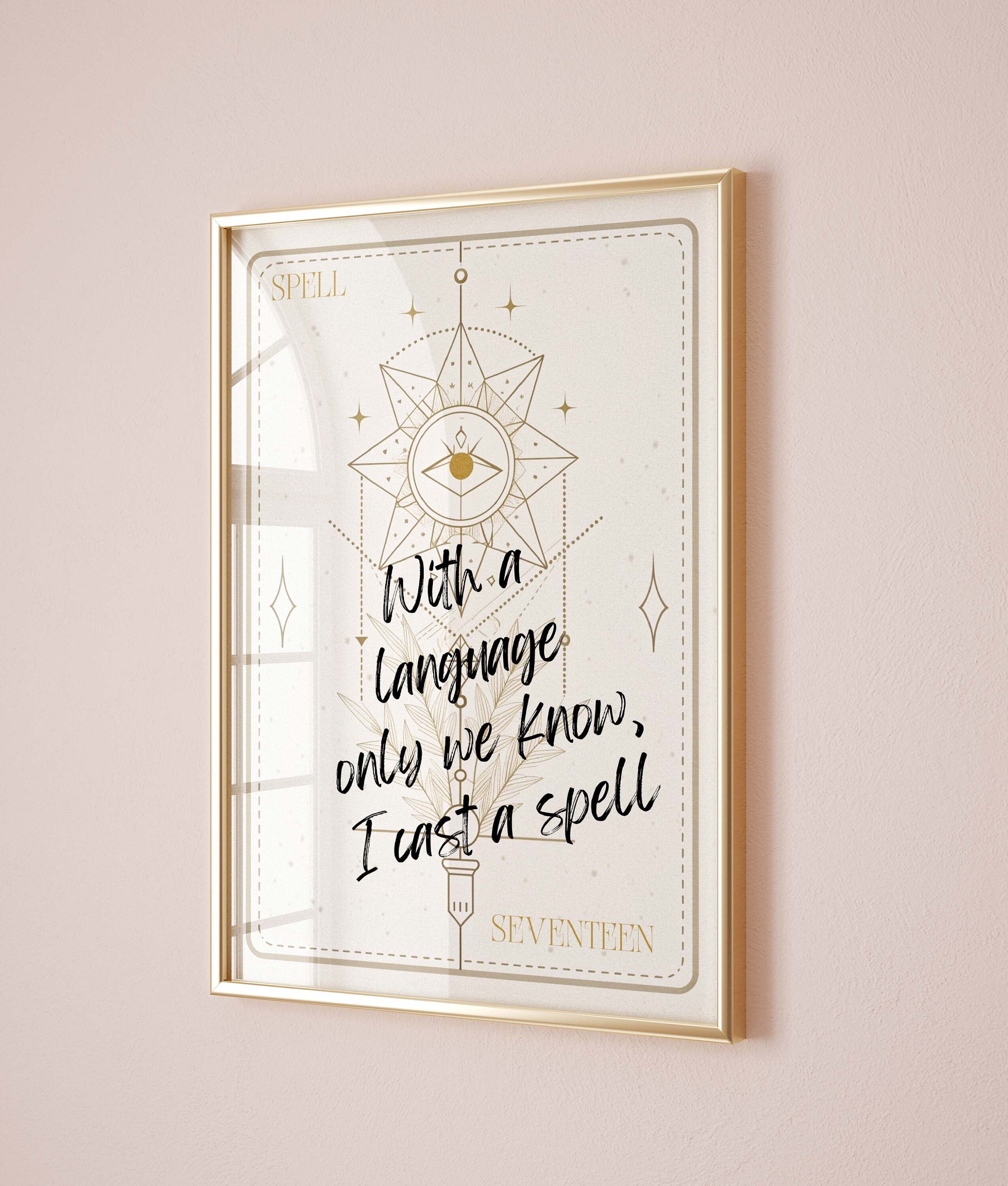 Seventeen Spell Poster Seventeen Poster Kpop Poster Kpop Merch ...