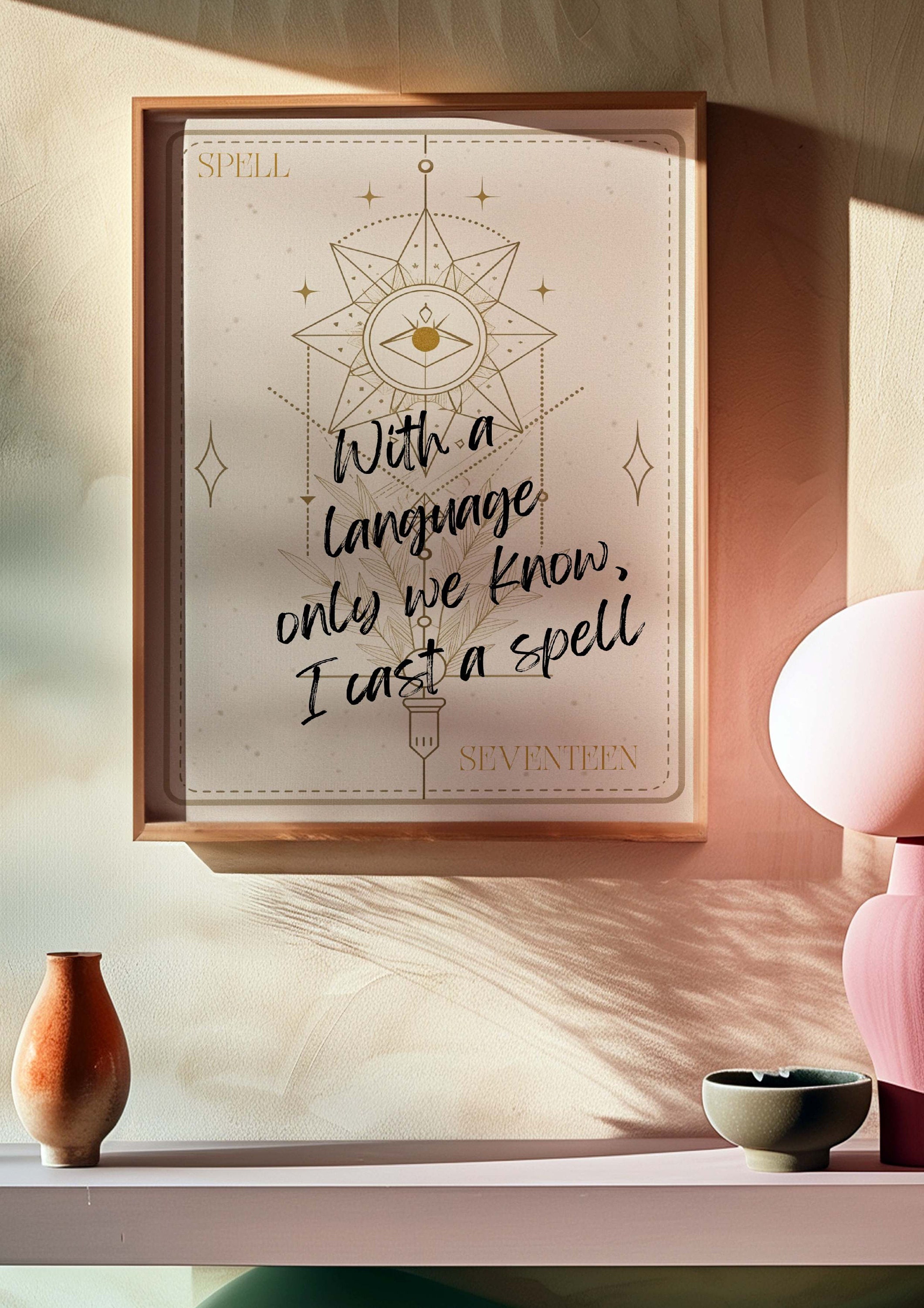 Seventeen Spell Poster Seventeen Poster Kpop Poster Kpop Merch ...