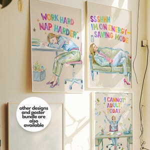 Funny Office Wall Decor Office Posters Funny Cubicle Decor Work From ...