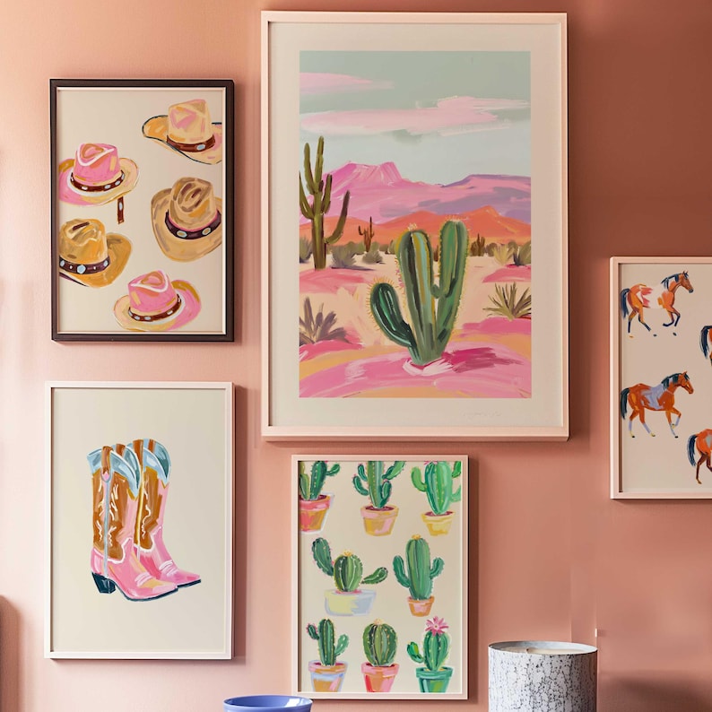 Long Live Cowgirls 6 Posters Bundle Cowgirl Boots Wall Art Print Trendy ...