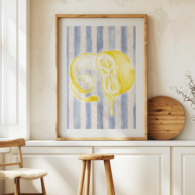Lemon Print - Etsy