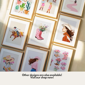 Long Live Cowgirls 6 Posters Bundle Cowgirl Boots Wall Art Print Trendy ...