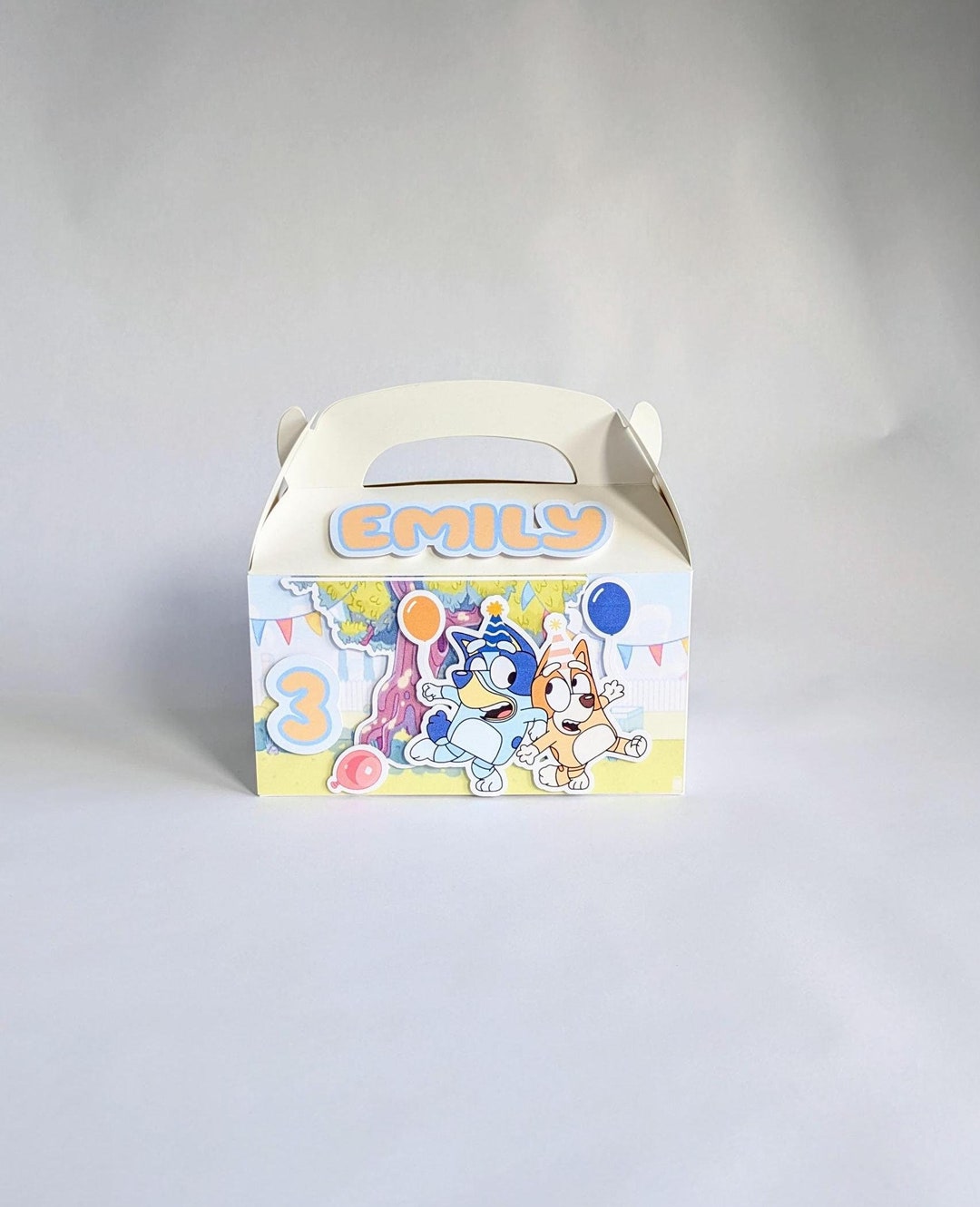 Personalised BLUEY Gable Boxespersonalised Favour Boxes Birthday Party ...