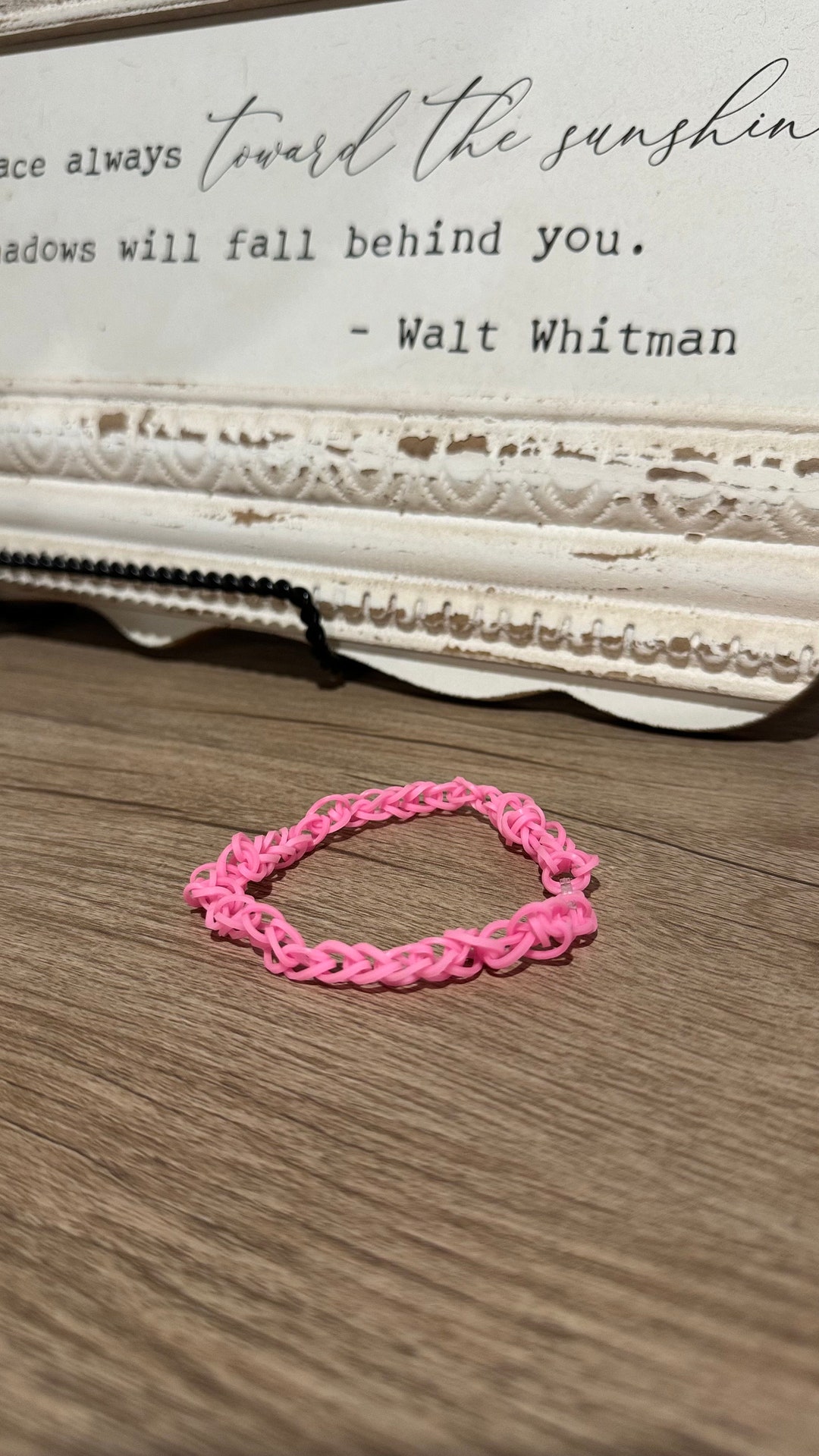 Pink Rubber Band Choker Necklace - Etsy