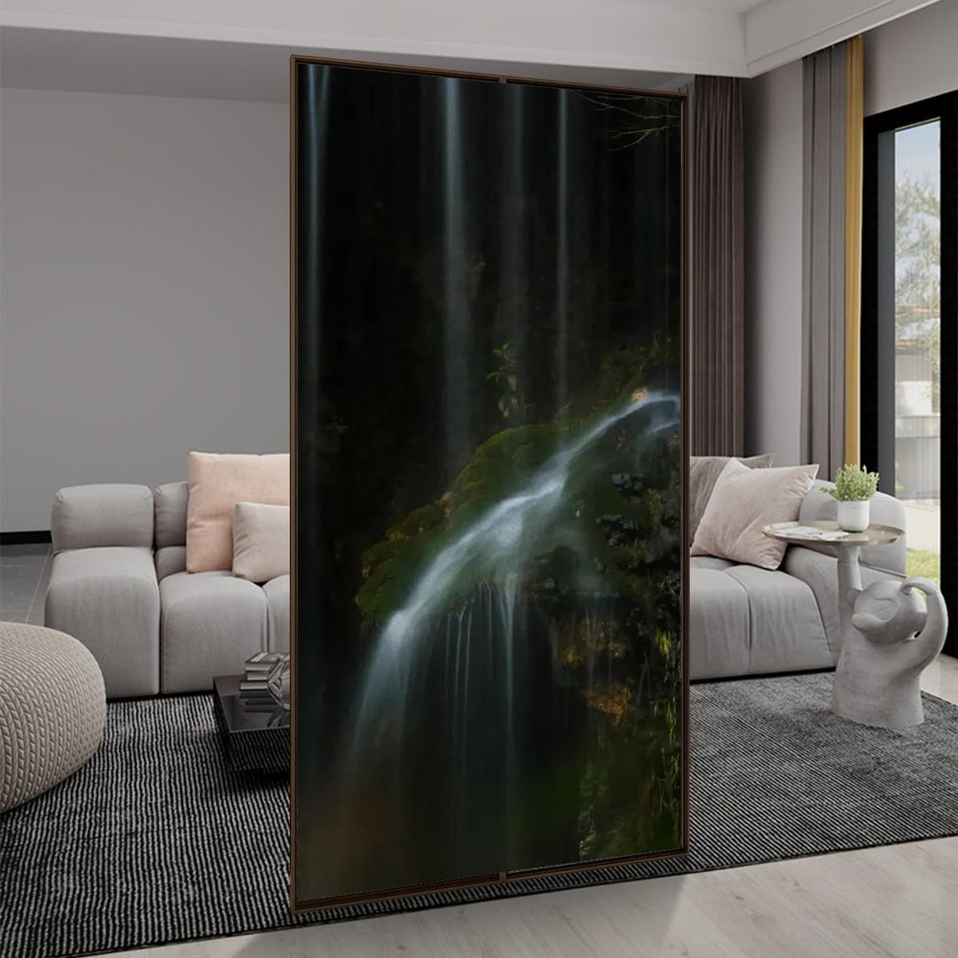 Waterfall Print Window Privacy Film Waterfall Photography Window ...