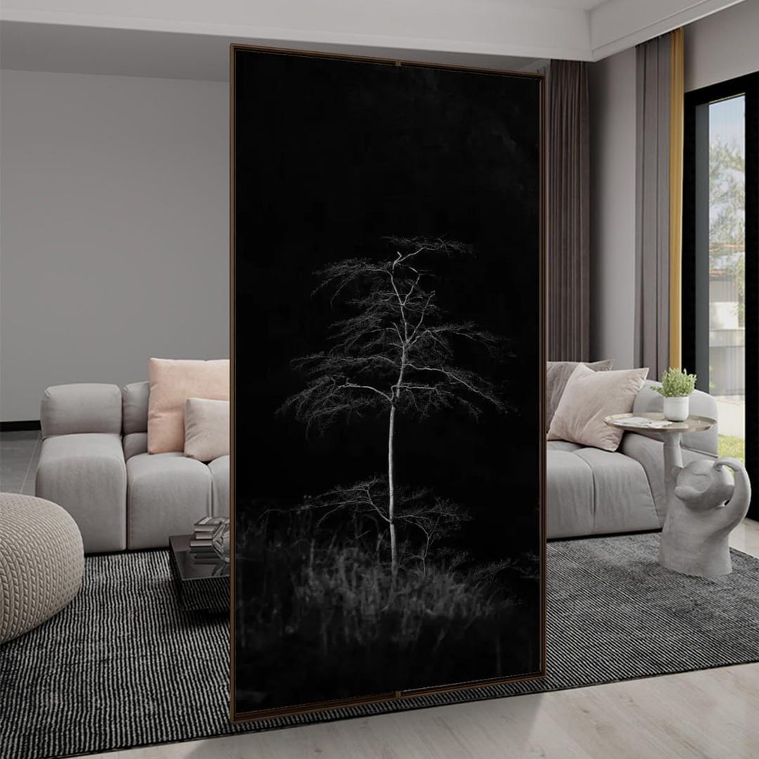 Dark Forest Window Privacy Film Enchanted Forest Art Window Coverings ...