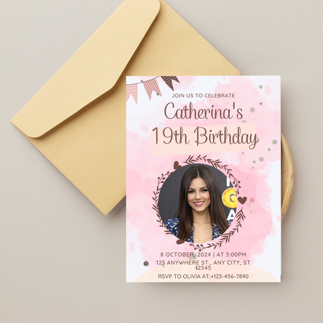 Personalized Birthday Party Invitation Template Printable and Editable ...