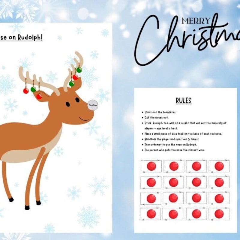 Rudolph Cut Out - Etsy