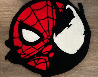 Custom Spiderman & Venom Tufted Rug - Etsy