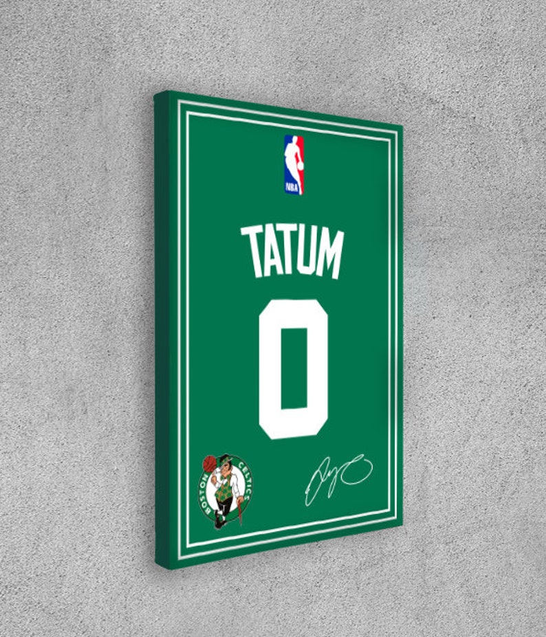 Jayson Tatum Poster, Boston Celtics Wall Art, Jayson Tatum, Boston ...