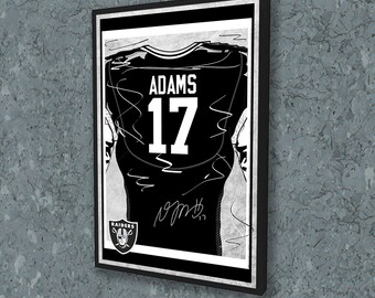 Davante Adams Las Vegas Raiders NFL Football Poster - Etsy