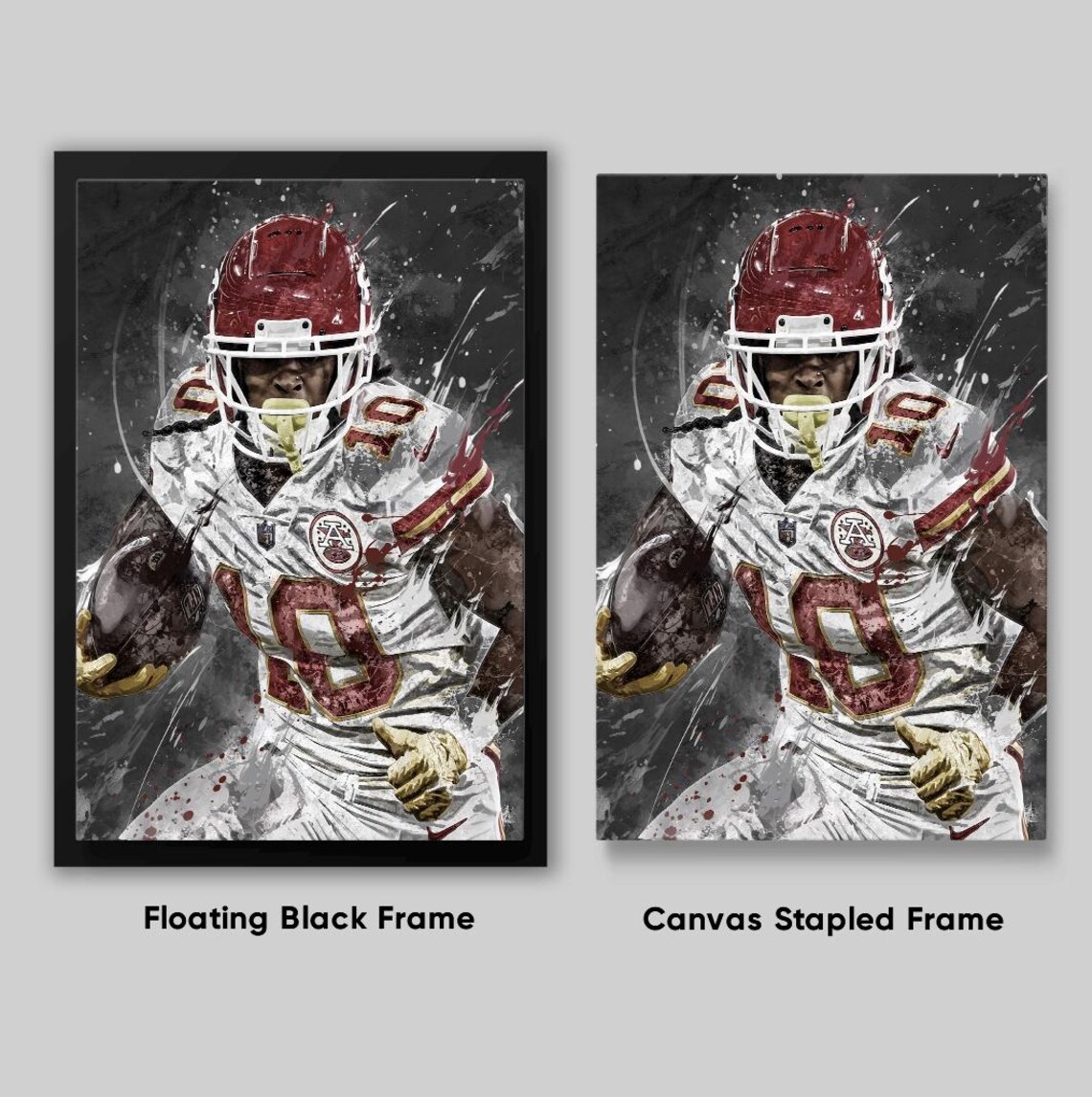 Isiah Pacheco Poster Kansas City Chiefs Wall Art Print Sports Framed ...