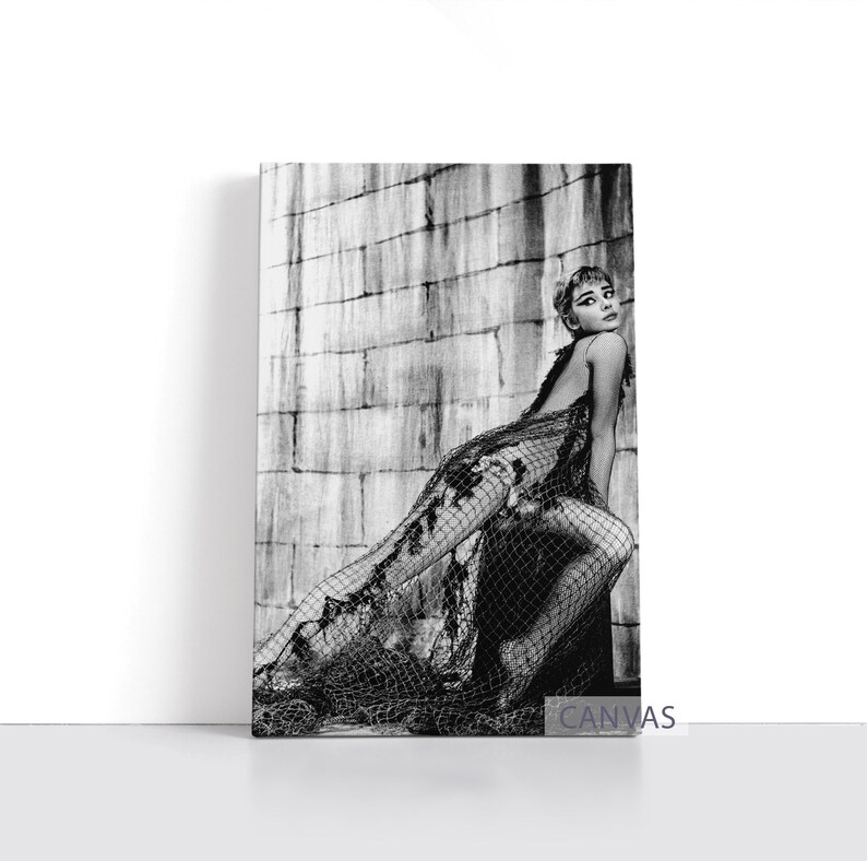 Audrey Hepburn in Ondine Poster Iconic Hepburn Wall Art (1954 ...