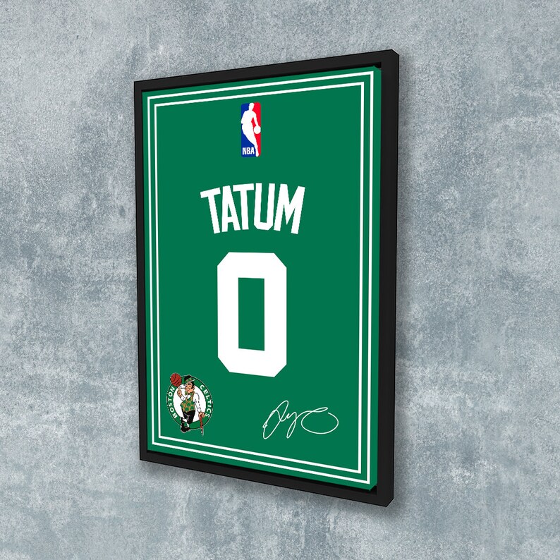 Jayson Tatum Poster, Boston Celtics Wall Art, Jayson Tatum, Boston ...