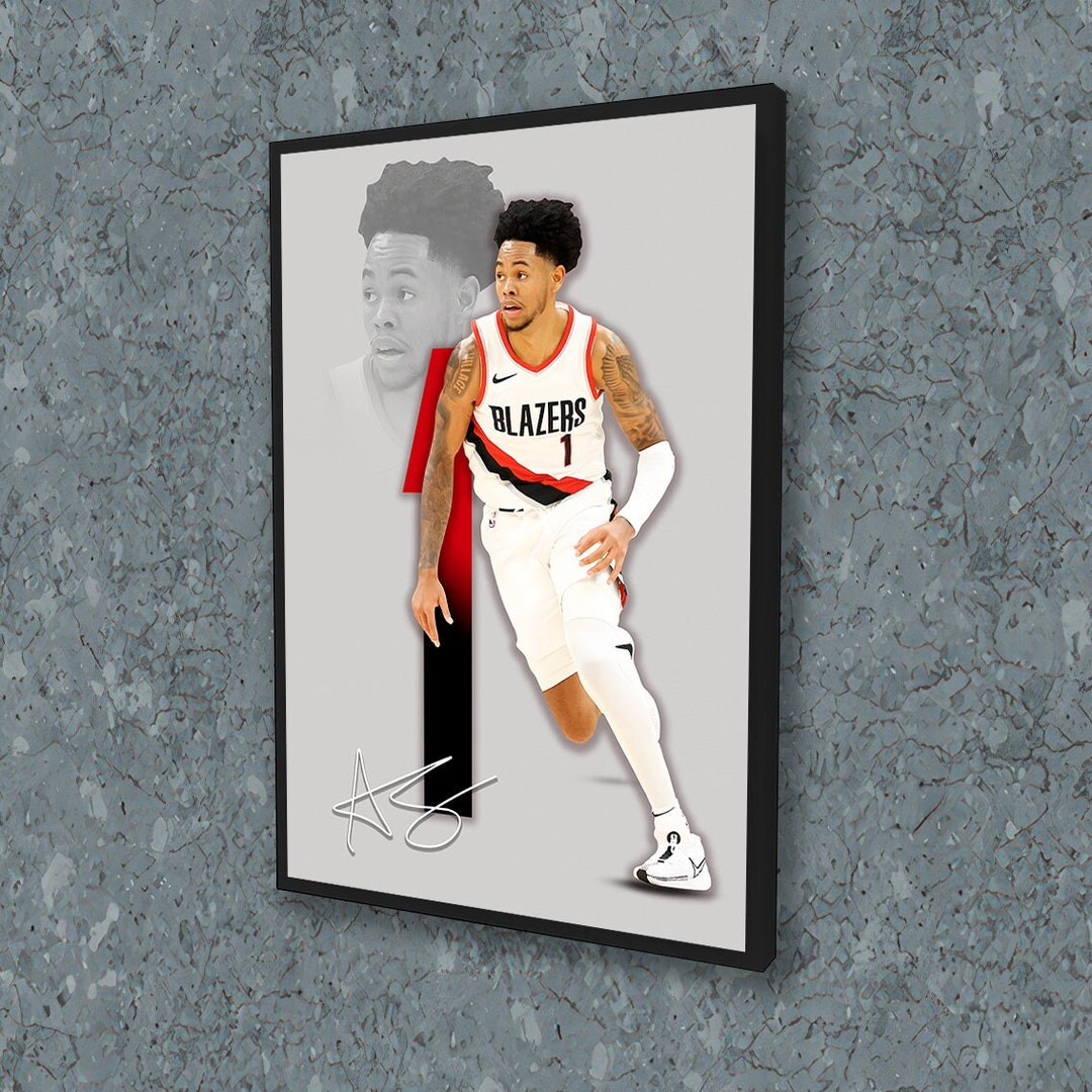 999 Anfernee Simons Poster Portland Trail Blazers Wall Art Print Sports ...