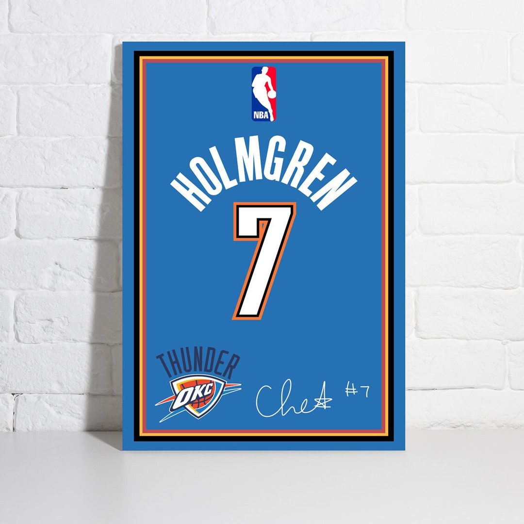 Chet Holmgren Wall Art, Oklahoma City Thunders Canvas, Oklahoma City ...