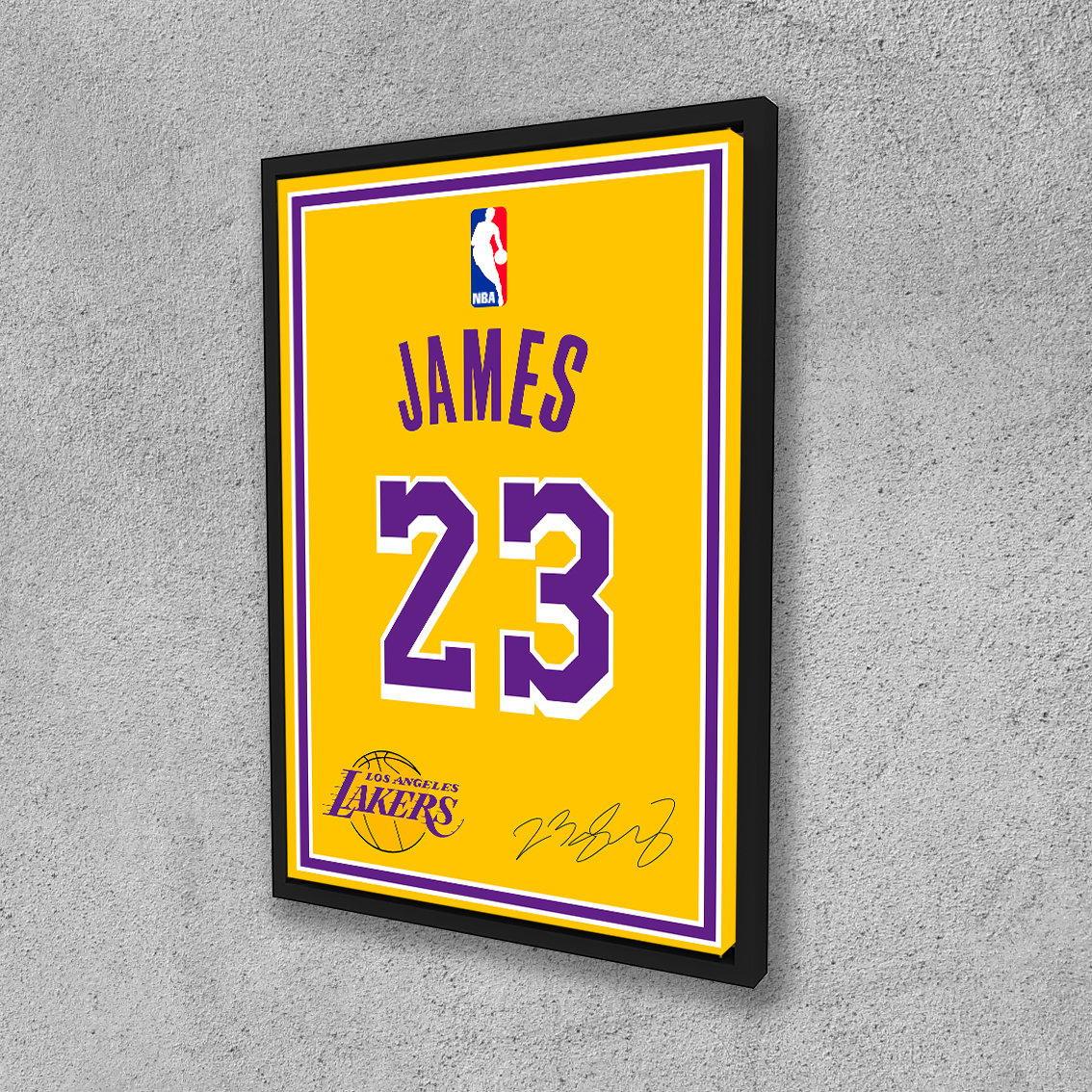 Lebron James Jersey Poster Los Angels Lakers Wall Art Print Sports ...
