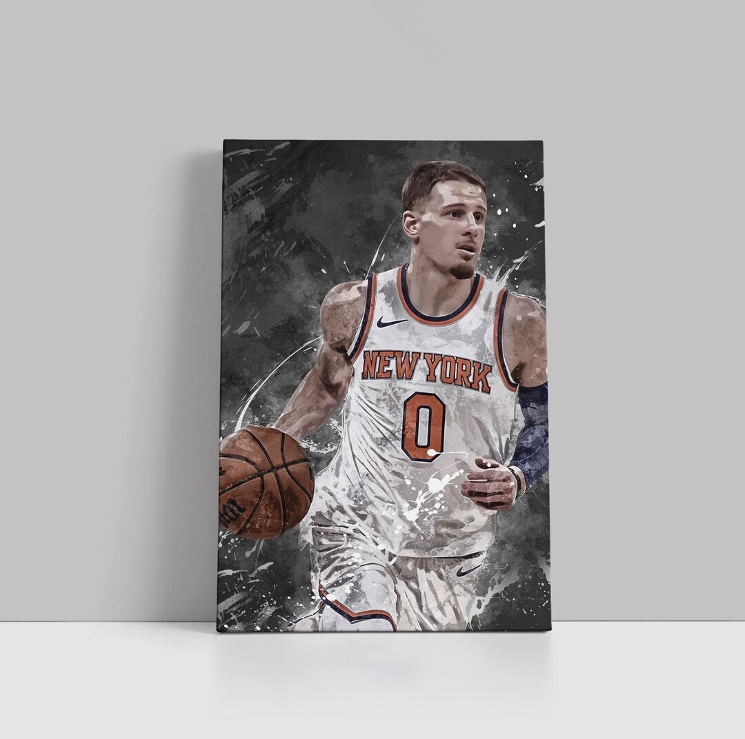 Donte Divincenzo Poster New York Knicks Wall Art Print Sports Framed ...