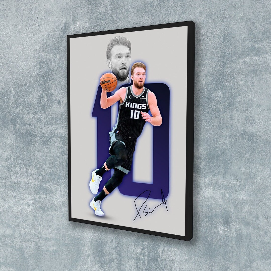 Domantas Sabonis Poster Sacramento Kings Wall Art Print Sports Framed ...