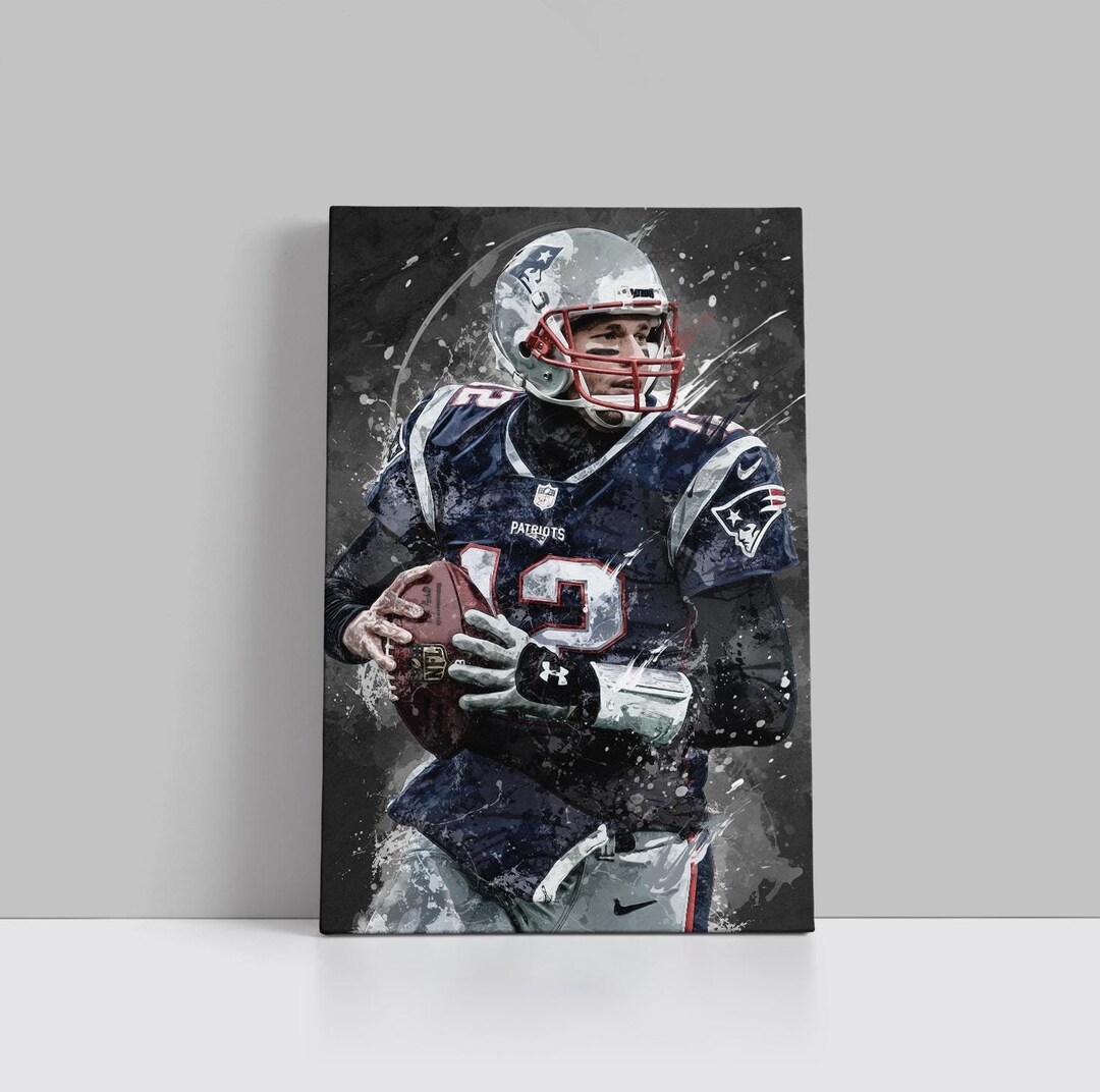 999 Tom Brady Poster New England Patriots Wall Art Print Sports Framed ...