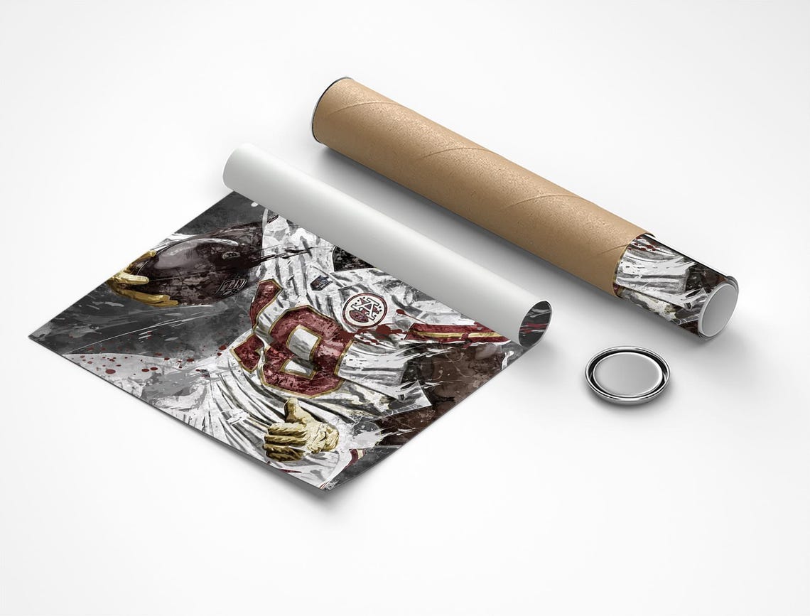 Isiah Pacheco Poster Kansas City Chiefs Wall Art Print Sports Framed ...