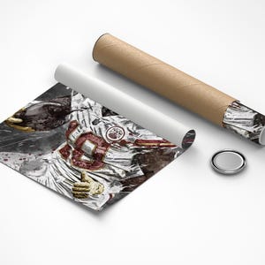 Isiah Pacheco Poster Kansas City Chiefs Wall Art Print Sports Framed ...