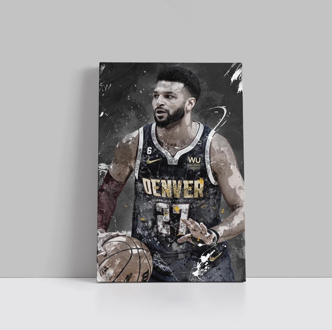 Jamal Murray Poster Denver Nuggets Wall Art Print Sports Framed Canvas ...