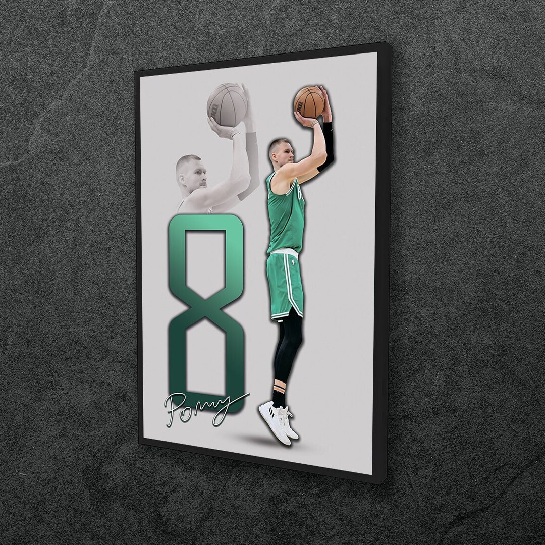 999 Kristaps Porzingis Poster Boston Celtics Wall Art Print Sports ...