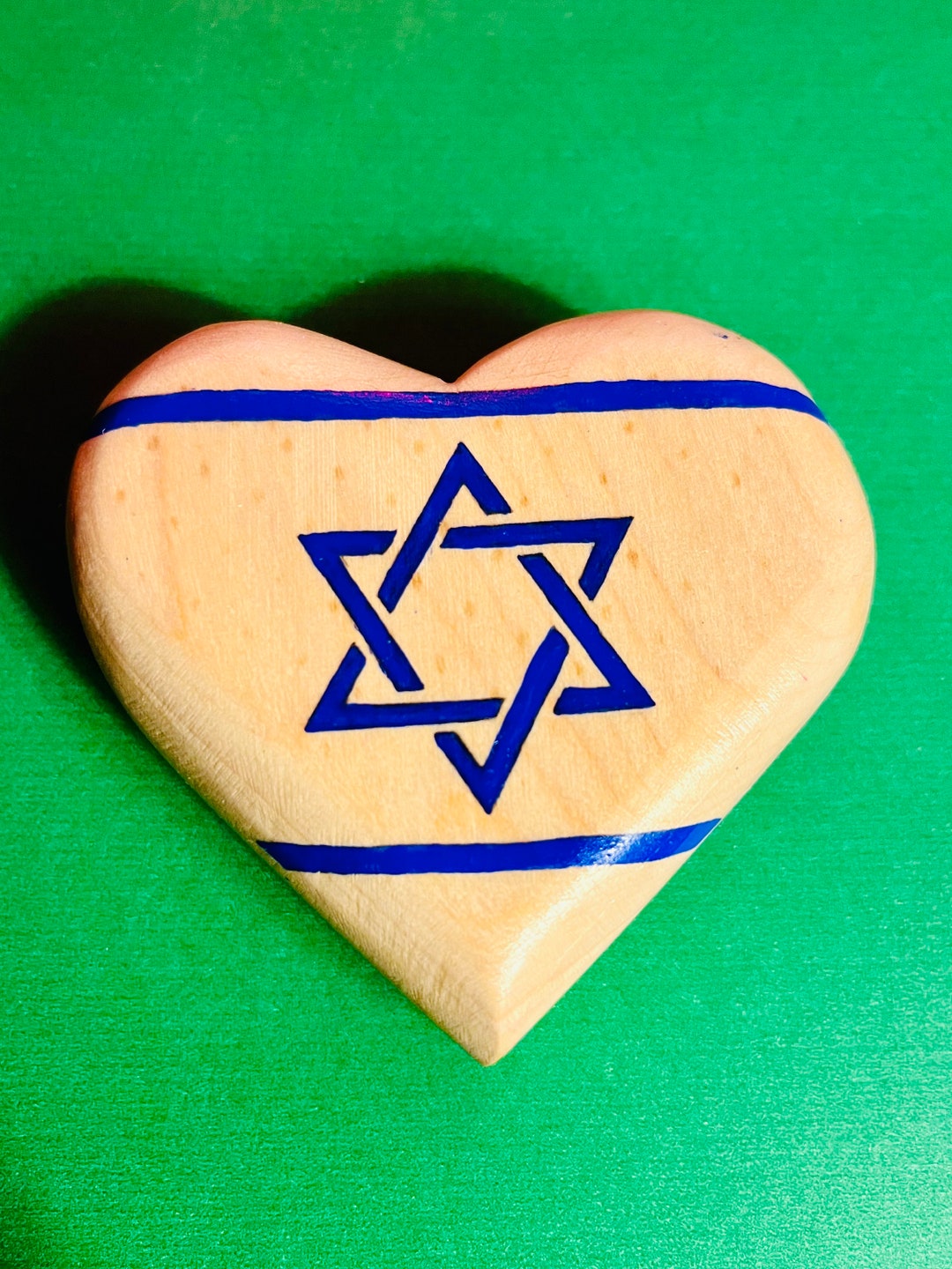 Love for Israel and Palestine Hand Crafted Wooden Heart - Etsy