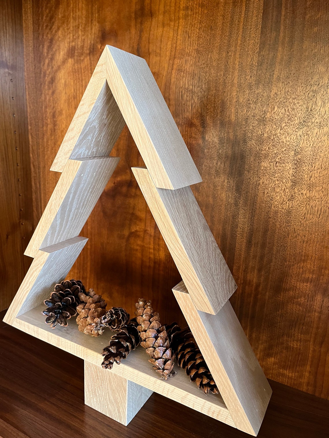 Solid Oak Christmas Tree - Etsy