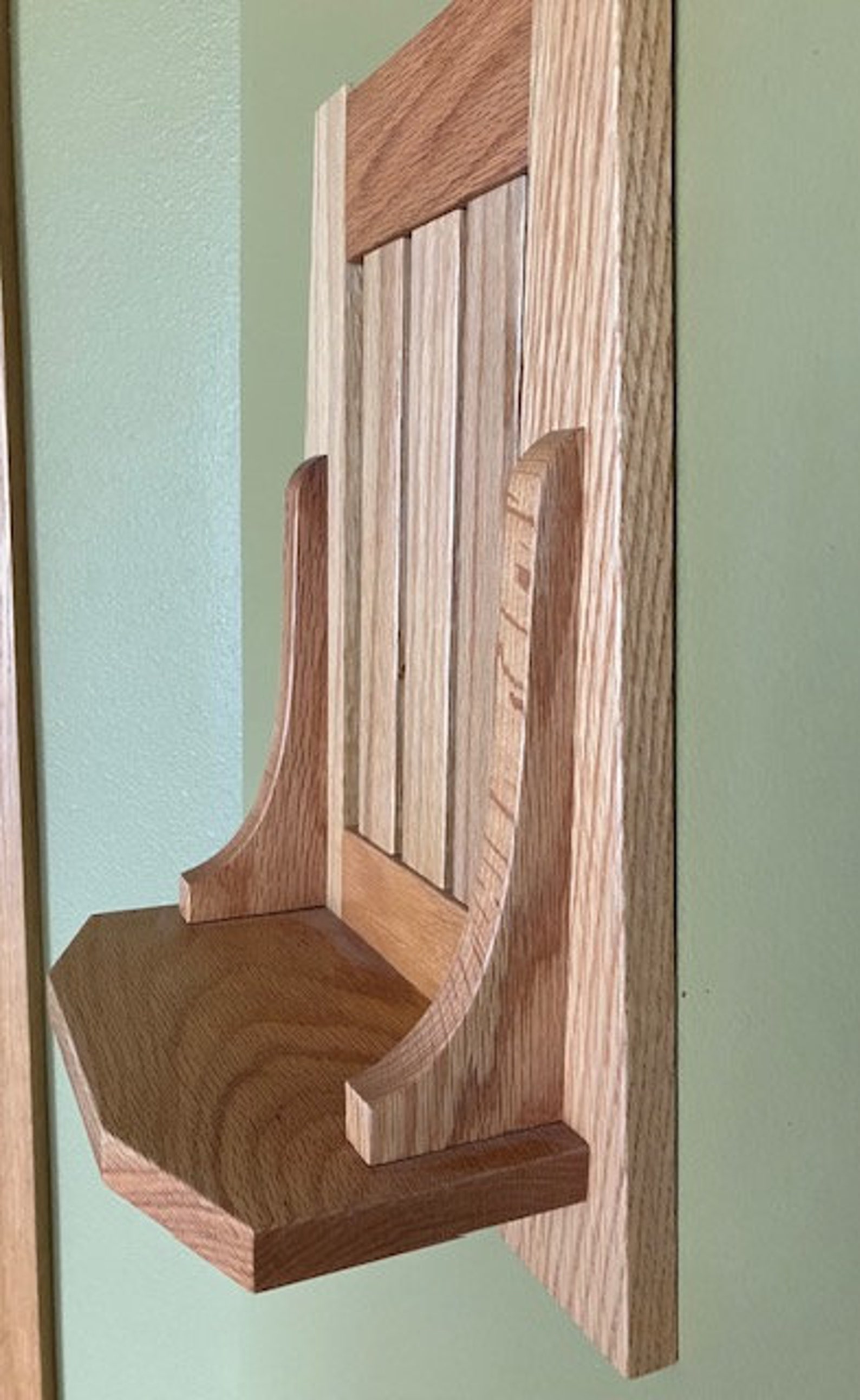 Solid Oak Craftsman Style Display Shelf - Etsy
