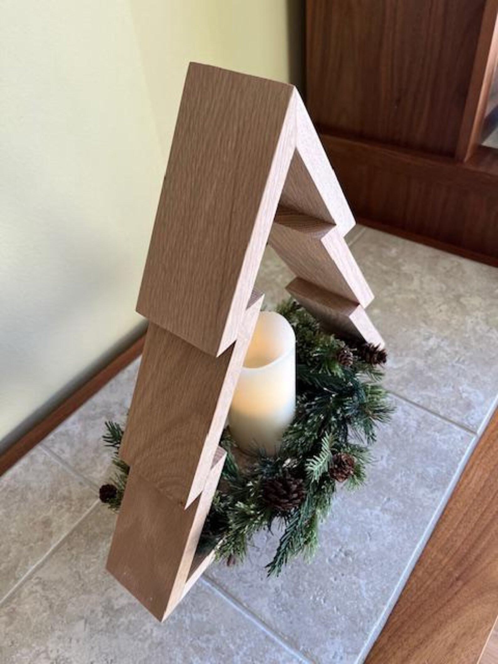 Solid Oak Christmas Tree - Etsy